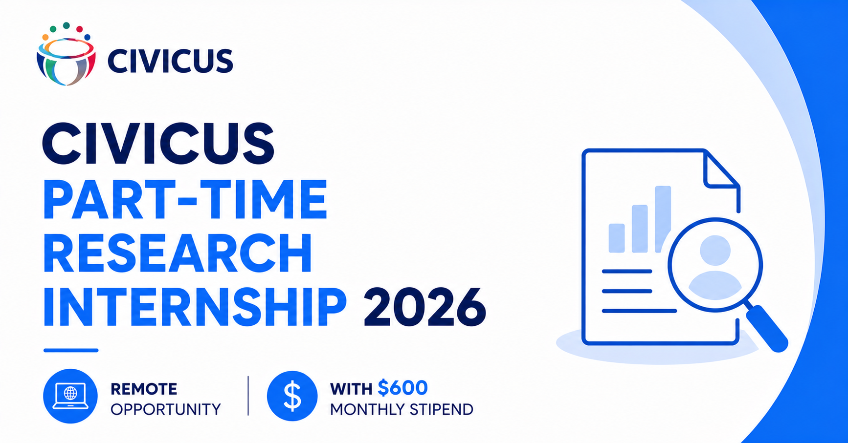 CIVICUS Part-Time Research Internship 2026 — Remote Opportunity With ...