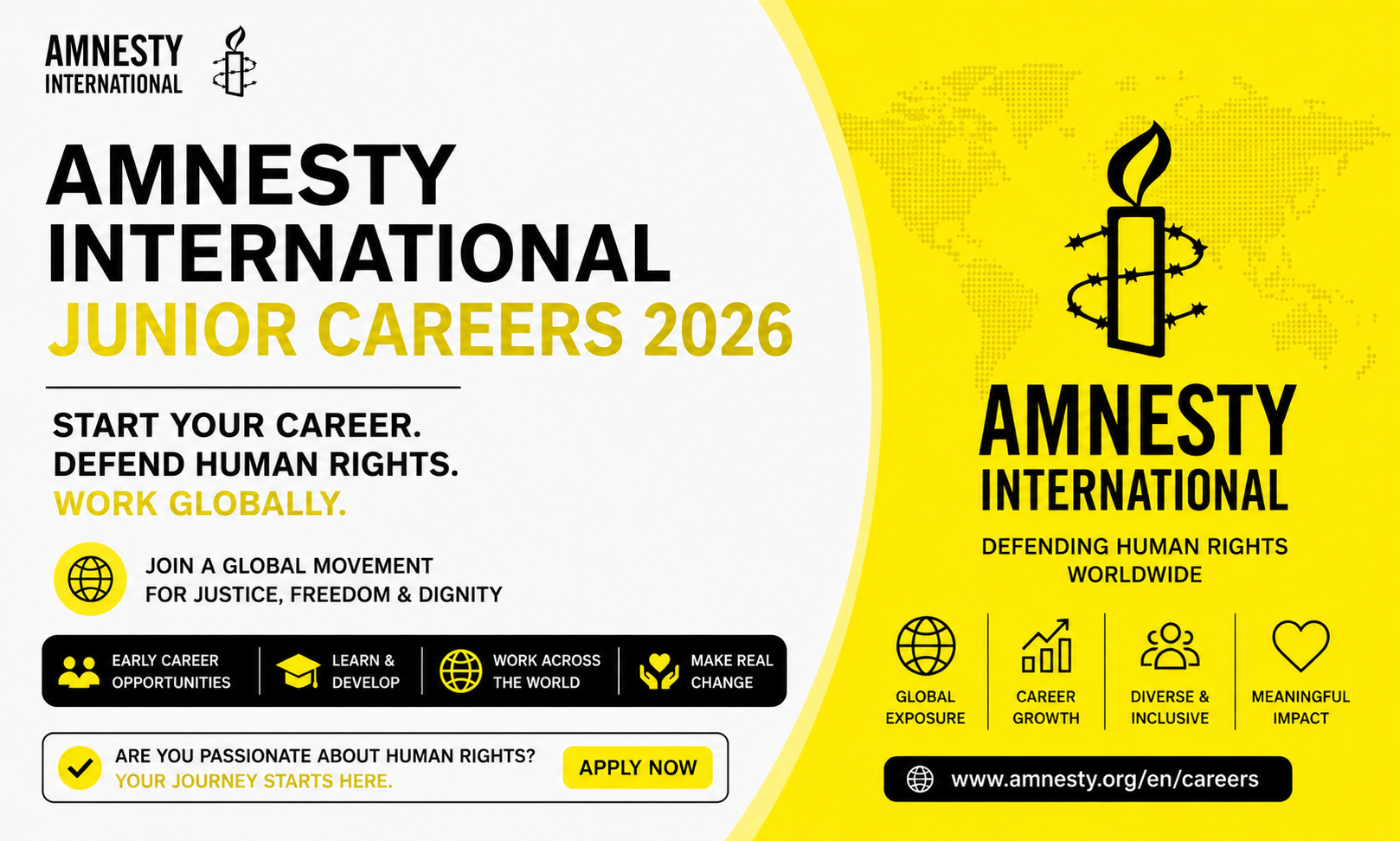 Amnesty International Junior Careers 2026 — Work Globally ...