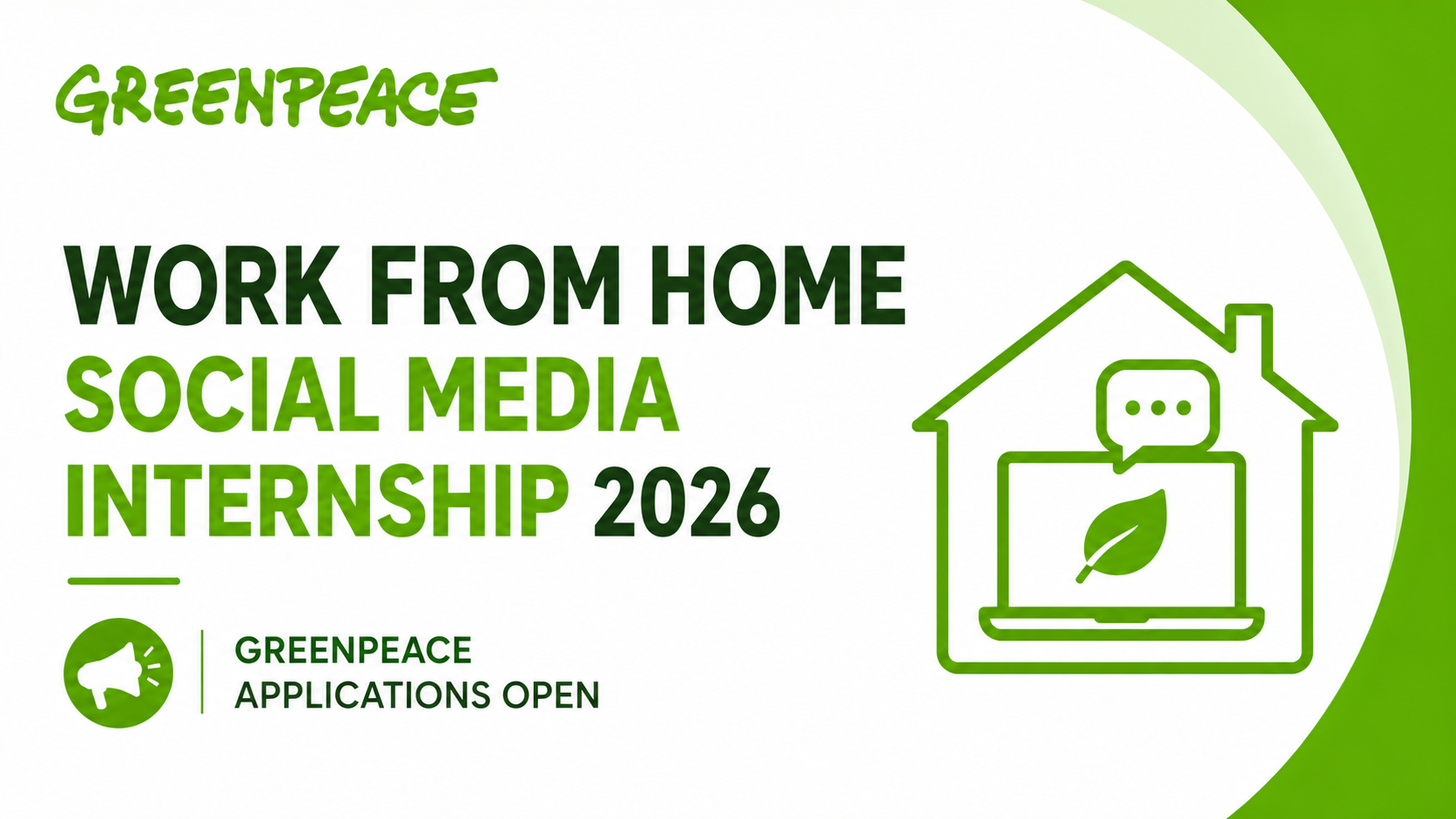 Greenpeace Work From Home Social Media Internship 2026 — Greenpeace ...