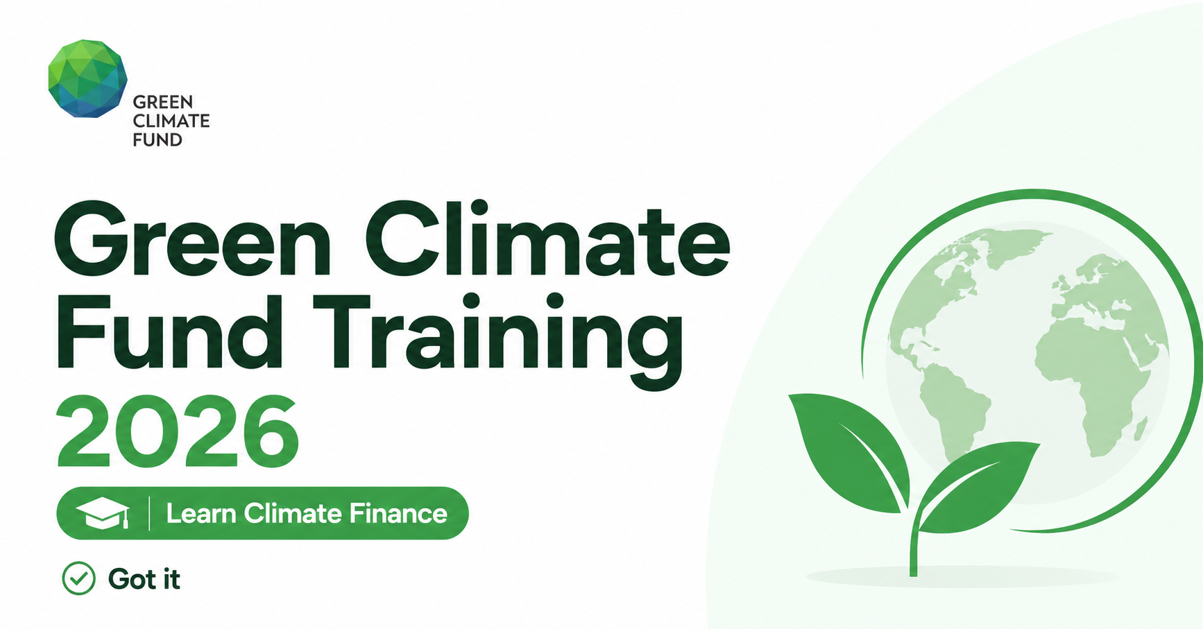 Green Climate Fund Training 2026 — Learn Climate Finance ...