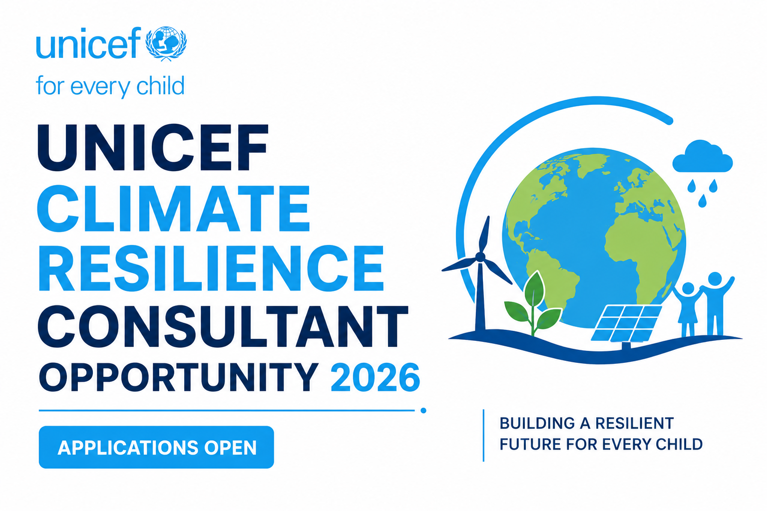 UNICEF Climate Resilience Consultant Opportunity 2026 Applications Open ...