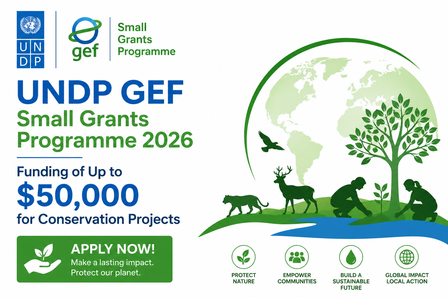 UNDP GEF Small Grants Programme 2026: Funding of Up to $50,000 for ...